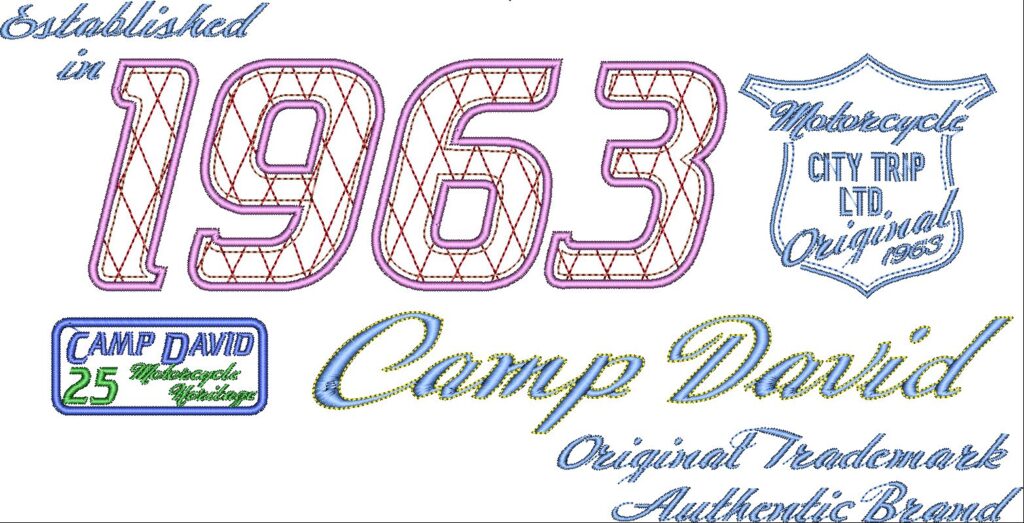 1963 CAMP DAVID - SHOP EMBROWORK